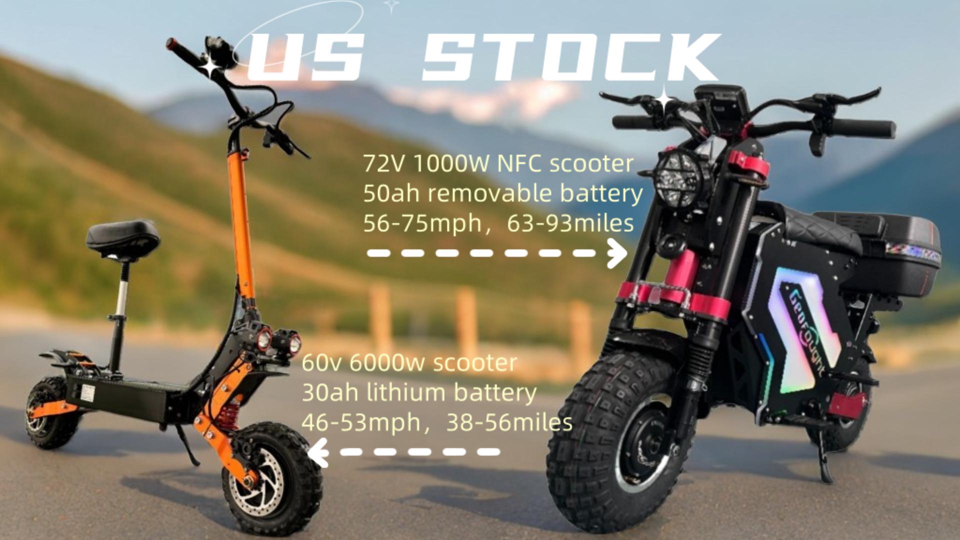 Geofought Electric Scooters: In-Stock Models from the USA Warehouse